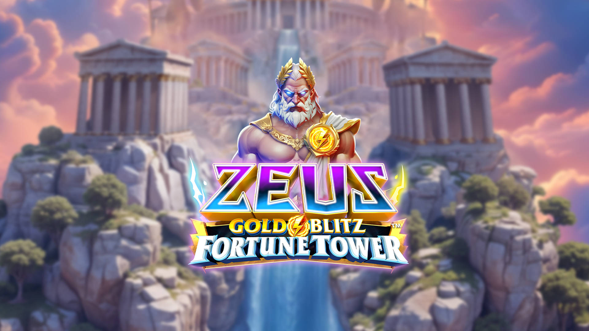 Zeus Blitz Zeus Maskottchen Logo Design Mit Modern Illustration